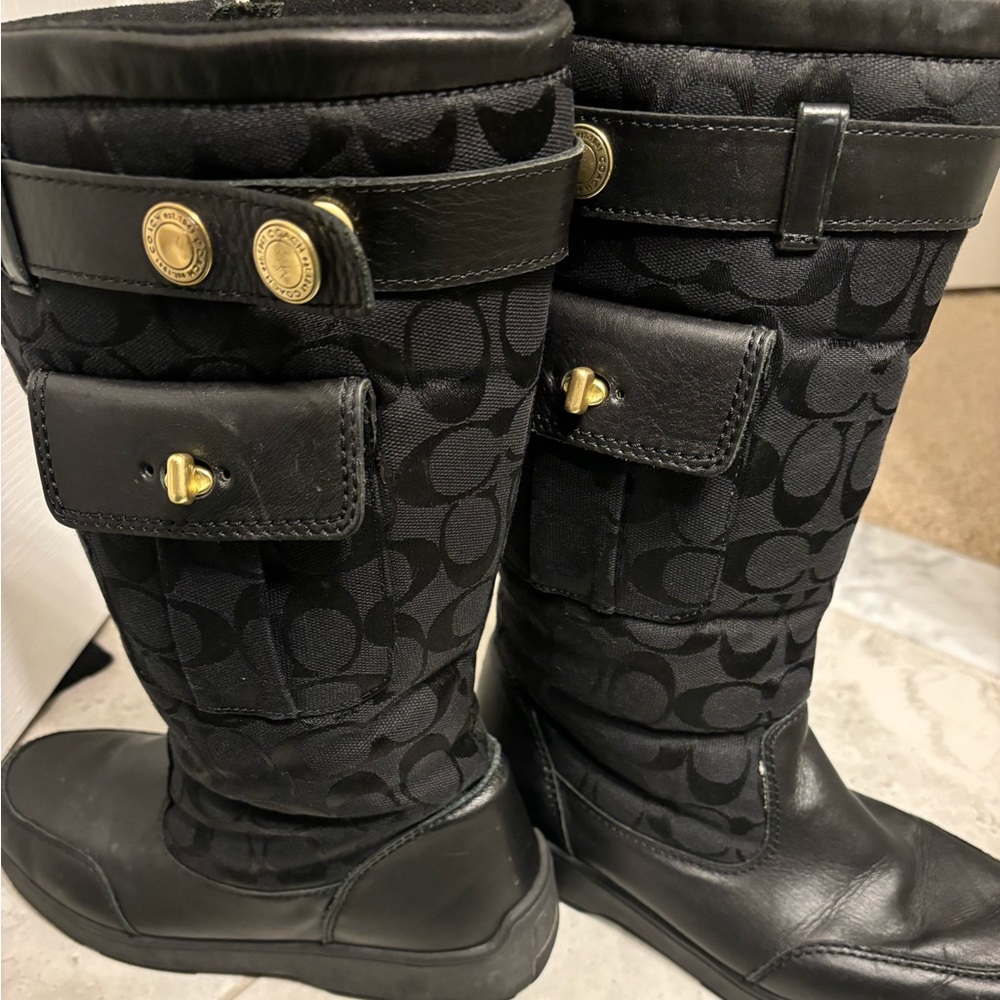 Coach Kayla Signature Kayla Weather Boots | With Gold… - Gem